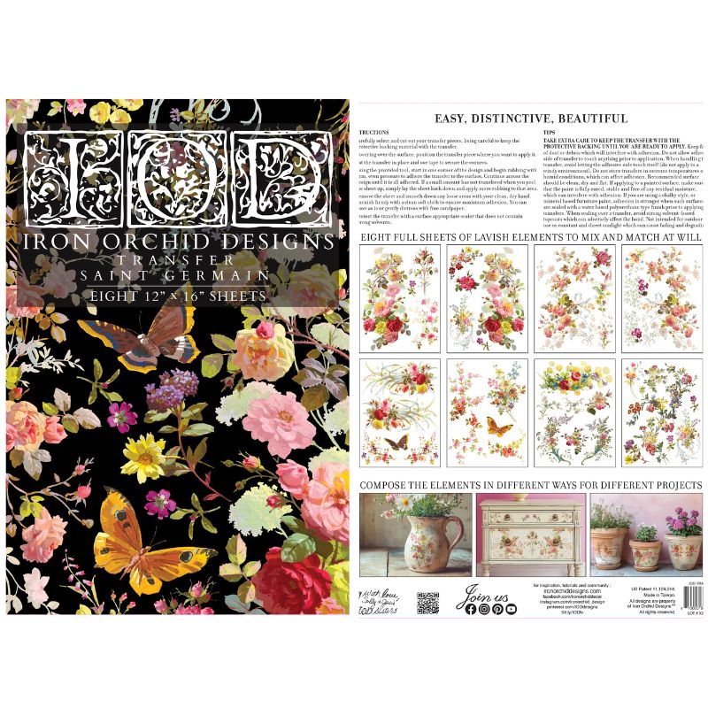 Saint Germain IOD Transfer 2025 - Iron Orchid Designs – Muckabout